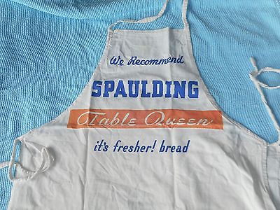 Vintage 1950's 1960's Advertising Apron SPAULDING TABLE QUEEN BREAD ...