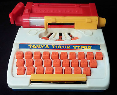 Vintage 1977 TOMY Tutor Typer Typewriter Toy -- Antique Price Guide ...