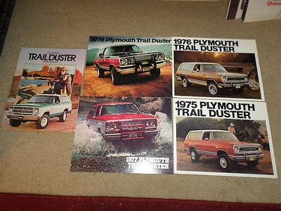 LOT 5---1970s Plymouth "Trail Duster" Car Truck Dealer Sales Brochures ...