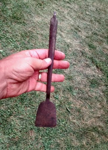 Antique 18th C Country Kitchen Spatula Hand Forged Rat Tail Handle ...