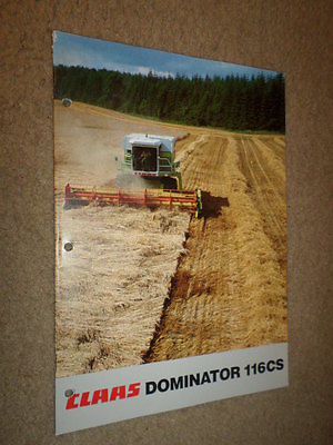 1983 Claas "Dominator 116 CS Combine" Tractor Dealer Sales Brochure ...
