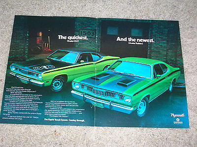 1971 Plymouth Duster 340 Duster Twister Ad Advertisement Rapid Transit ...