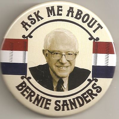 Bernie Sanders Pin 2016 Presidential Candidate Political Pin 3" Pin ...