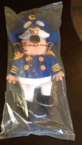 Captain CRUNCH 18.5" Plush Advertising Doll 1992 Stuffed Toy Cereal ...