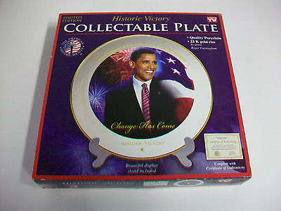 BARACK OBAMA COLLECTABLE PLATE NEW -- Antique Price Guide Details Page