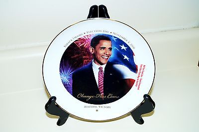 Barack Obama Collector Plate-Election Night -- Antique Price Guide ...