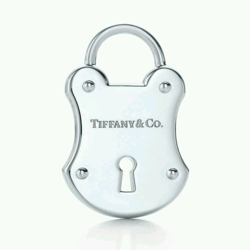 New Tiffany & Co. Sterling Silver XL Emblem Padlock Lock TCO Charm NIB ...