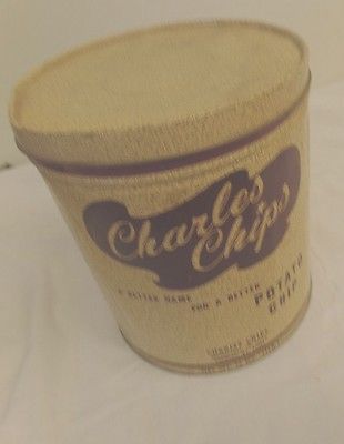 Vintage Charles Chips Potato Chip Can -- Antique Price Guide Details Page