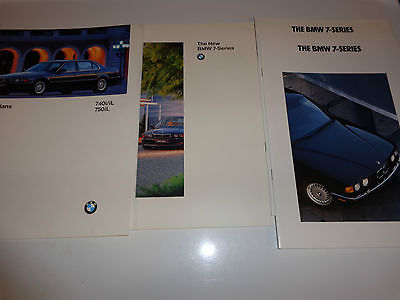 6 BMW 7-Series Brochures 1990 (2), 1993, 1995, 1996 and 1999 -- Antique ...