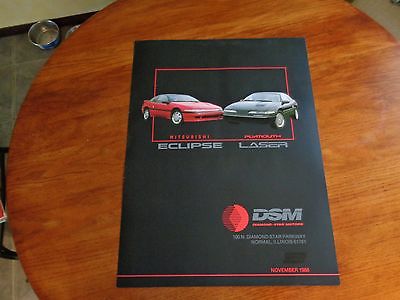Mitsubishi Eclipse/Plymouth Laser DSM poster -- Antique Price Guide ...