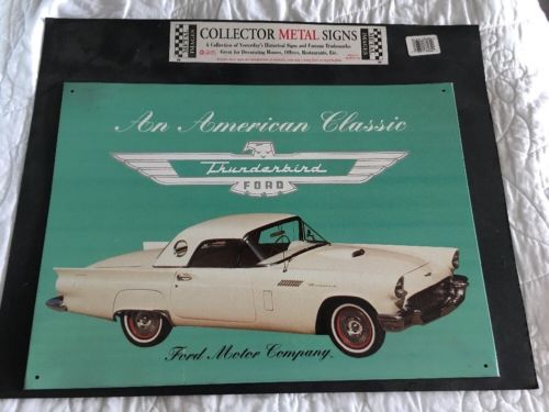 Ford Thunderbird Sign T-Bird American Classic Auto Advertising Metal ...