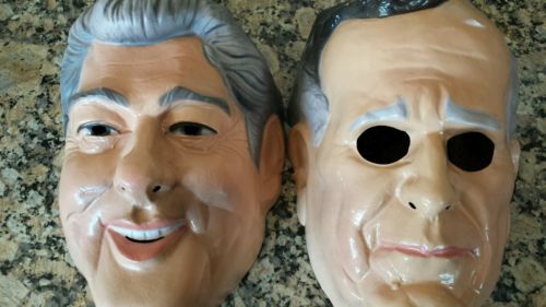 President Bush and Clinton masks -- Antique Price Guide Details Page
