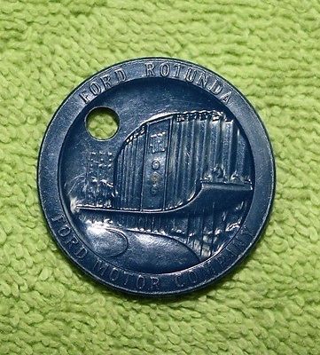 VINTAGE-TOKEN-COIN-FORD ROTUNDA-HENRY FORD, EDSEL FORD, HENRY FORD ll ...