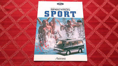 JAPANESE MARKET 1988 FORD SPECTRON SALES BROCHURE -- Antique Price ...