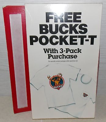 VINTAGE 1992 BUCKS CIGARETTES ADVERTISING T-SHIRT NEW IN BOX NOS ...