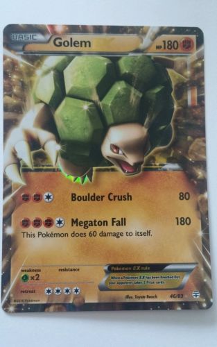 Golem EX Pokemon Card RARE Perfect Condition -- Antique Price Guide ...