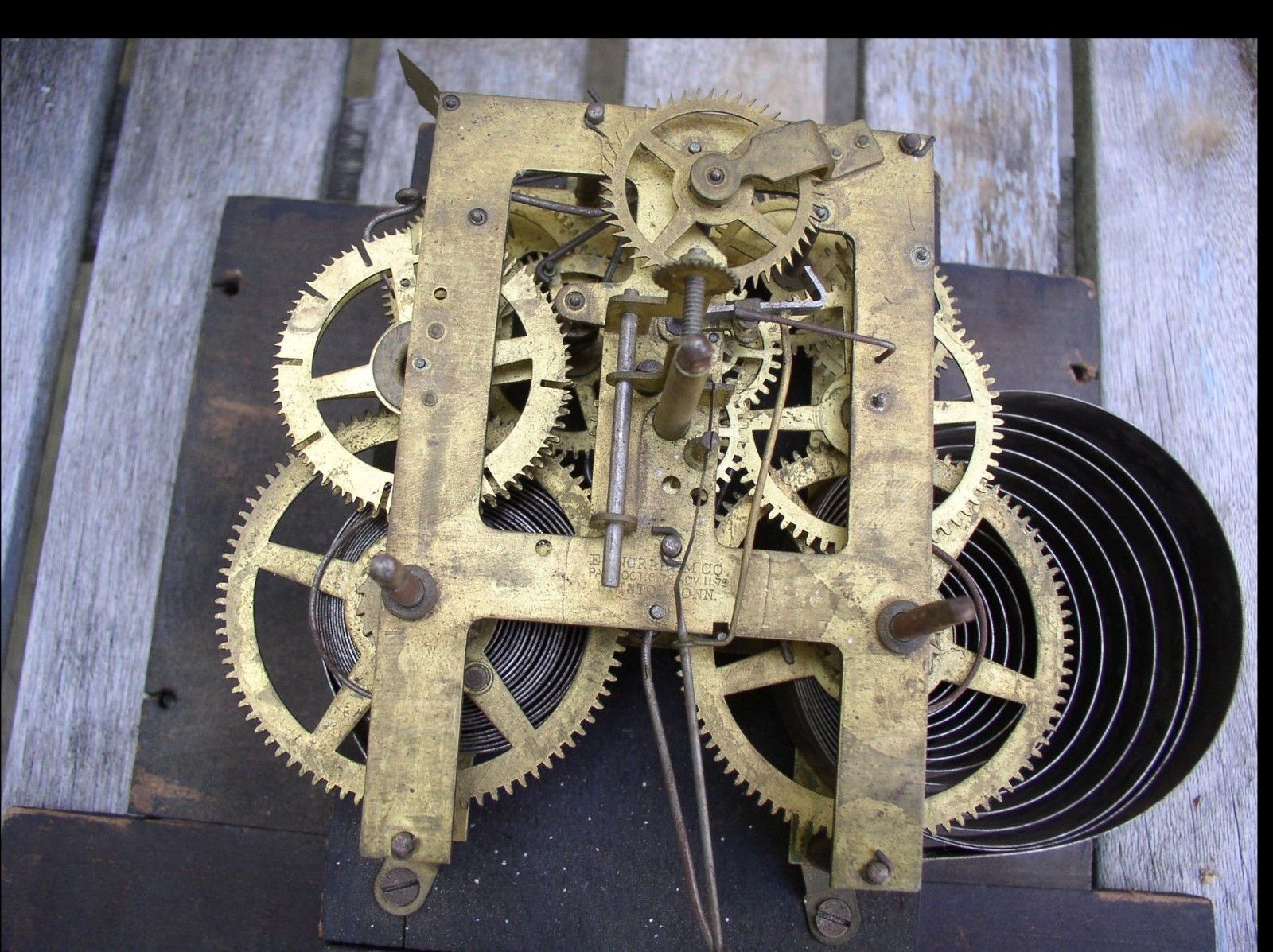 ANTIQUE E INGRAHAM MANTEL SHELF CLOCK MOVEMENT PARTS REPAIR -- Antique ... ANTIQUE E INGRAHAM MANTEL SHELF CLOCK MOVEMENT PARTS REPAIR -- Antique ...
