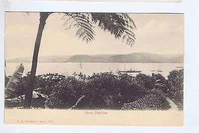 SUVA HARBOUR FIJI ISLANDS ORIGINAL VINTAGE OLD POSTCARD KF2 -- Antique ...