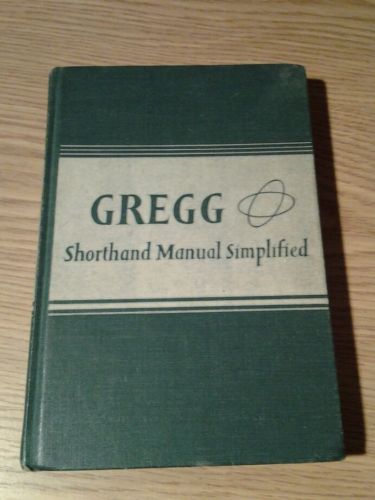 Gregg Shorthand Manual Simplified 1949 book -- Antique Price Guide ...