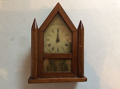 Miniature Steeple Gothic Inspired Elias Ingraham Burroughs Clock-No. 49 ...