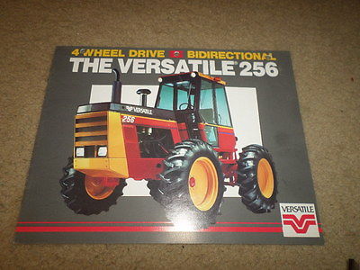 1984 Versatile "Bidirectional 256 Tractor" Tractor Dealer Sales Brochure -- Antique Price Guide ...
