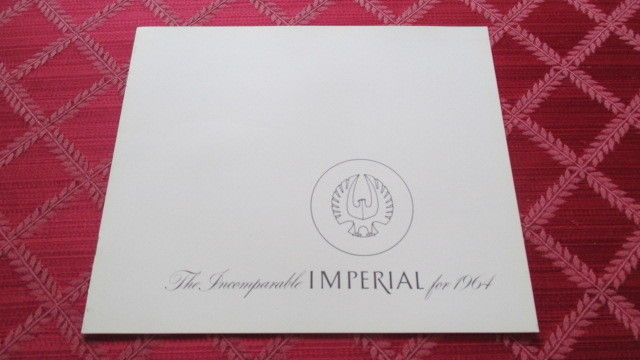 1964 IMPERIAL SALES BROCHURE -- Antique Price Guide Details Page