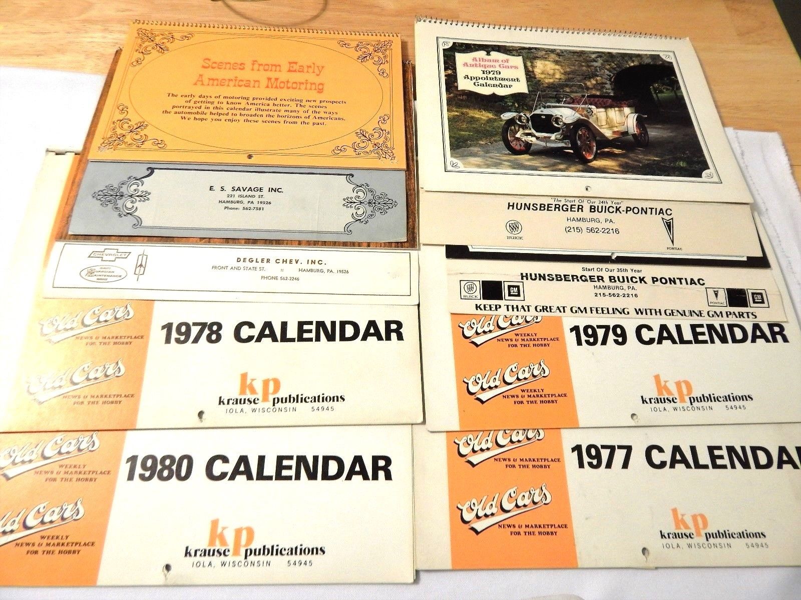LOT OF OLD CARS MAGAZINE AND OTHER VINTAGE CALENDARS. -- Antique Price ...