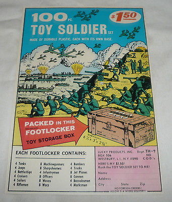 1975 toy ad page ~ 100 TOY SOLDIERS -- Antique Price Guide Details Page