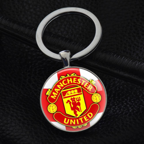 Vintage Manchester United Logo Key Rings Keychain Silver Custom Keyring ...