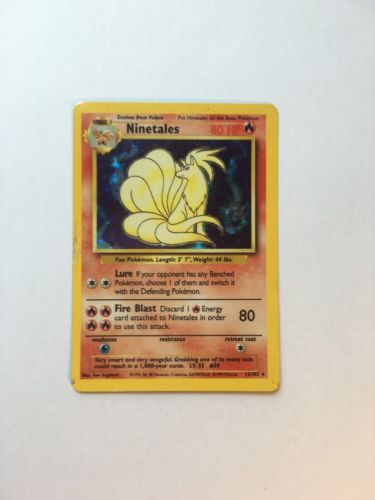 Ninetales Holographic Pokemon Card -- Antique Price Guide Details Page