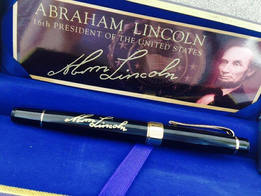 Vintage Abraham Lincoln 16th President Collectible Limited Edition Pen ...