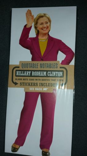 Hillary Clinton Birthday/Greeting Card Paper Doll w/stickers Democratic ...