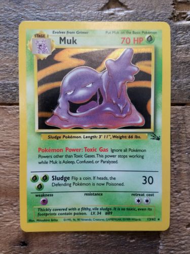 Muk Holographic Pokemon Card -- Antique Price Guide Details Page