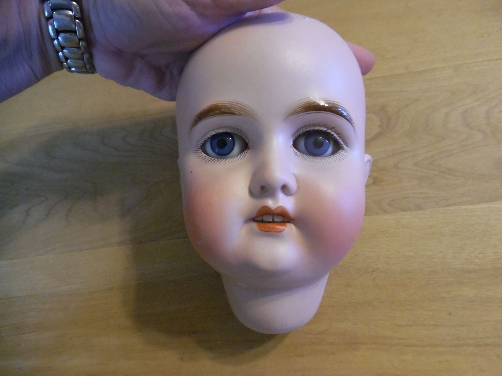 Large Antique Bisque German Gbr 165 K 9 Germany Doll Head Only