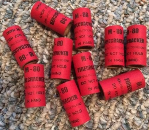 M-80 Firecracker Tubes- 10 Novelty Repro -- Antique Price Guide Details ...