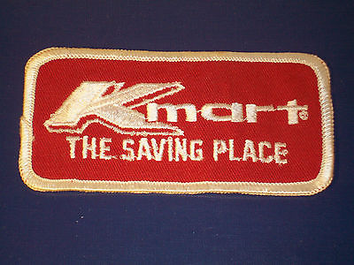 Kmart THE SAVING PLACE Patch 2"x4" Uniform Canvas Shirt Jacket Hat Sew ...