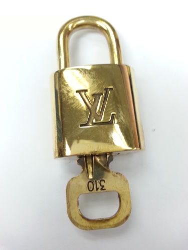 100% Original Authentic Vintage Louis Vuitton Gold Padlock LV Logo Lock ...