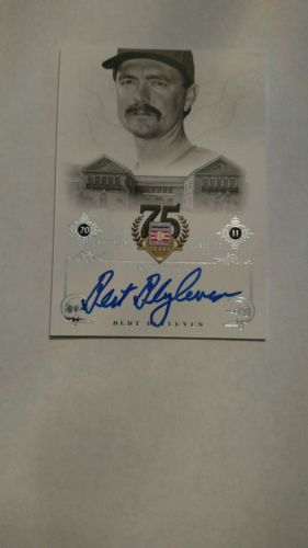 Bert Blyleven autographed Class of 2011 75 year Panini card. -- Antique ...