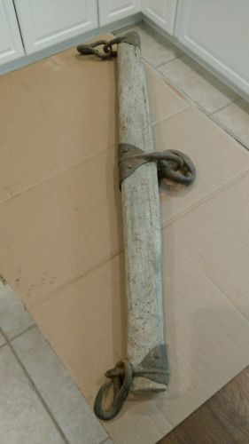 Antique 30" Wood Metal PLOW HITCH Wagon Horse Oxen Mule Yoke Single ...