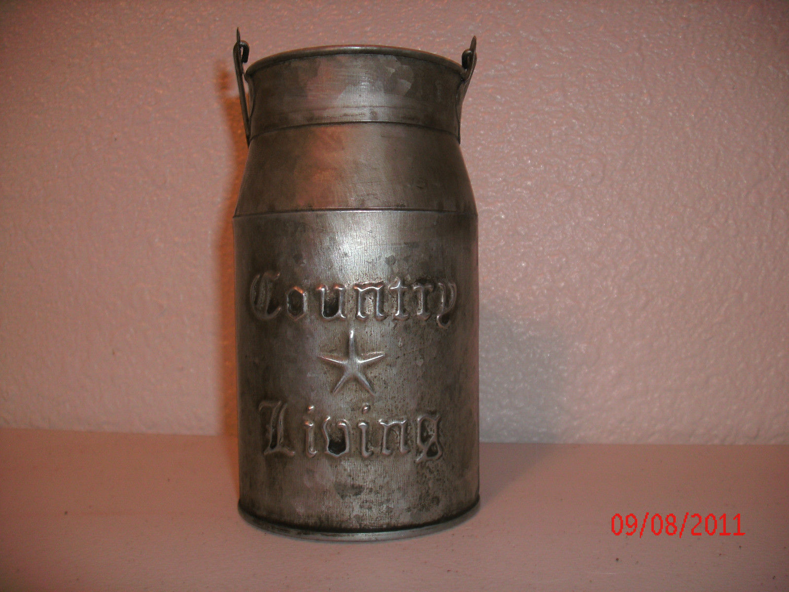 Primitive Country Living Small Milk Can w/Handle Primitive Country Home ...