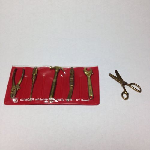 6 Vintage Intercast Miniature Brass Tools. -- Antique Price Guide ...
