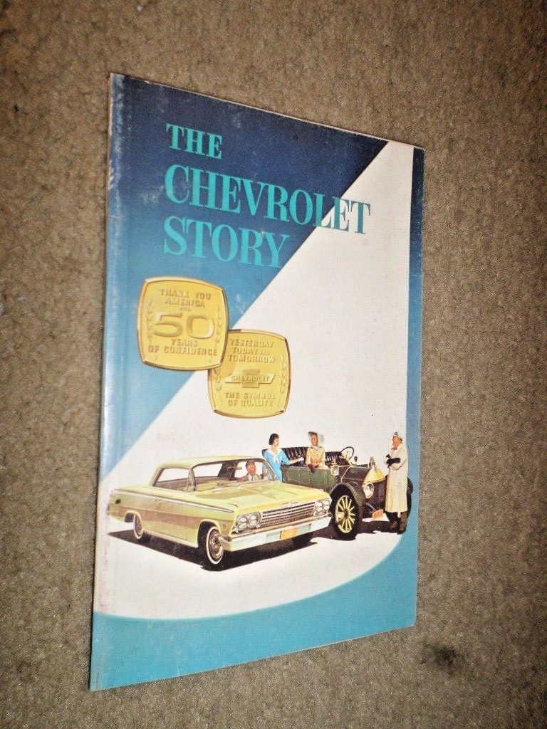 1962 Chevrolet Book "The Chevrolet Story" Corvette-Biscayne-Chevy II ...