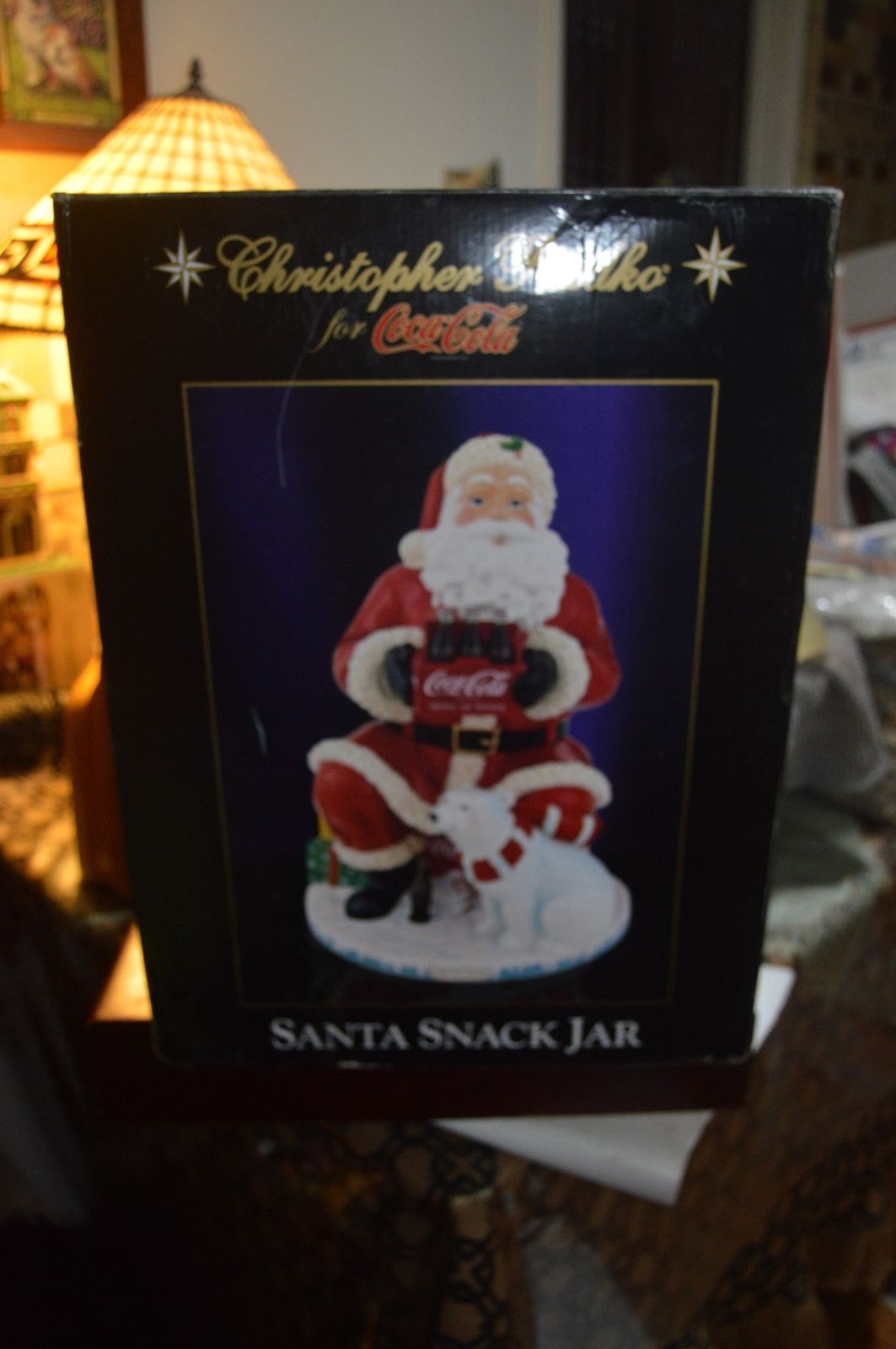 Christopher Radko Santa Cookie Jar Coca Cola Snack Cookie Jar New in ... Christopher Radko Santa Cookie Jar Coca Cola Snack Cookie Jar New in ...