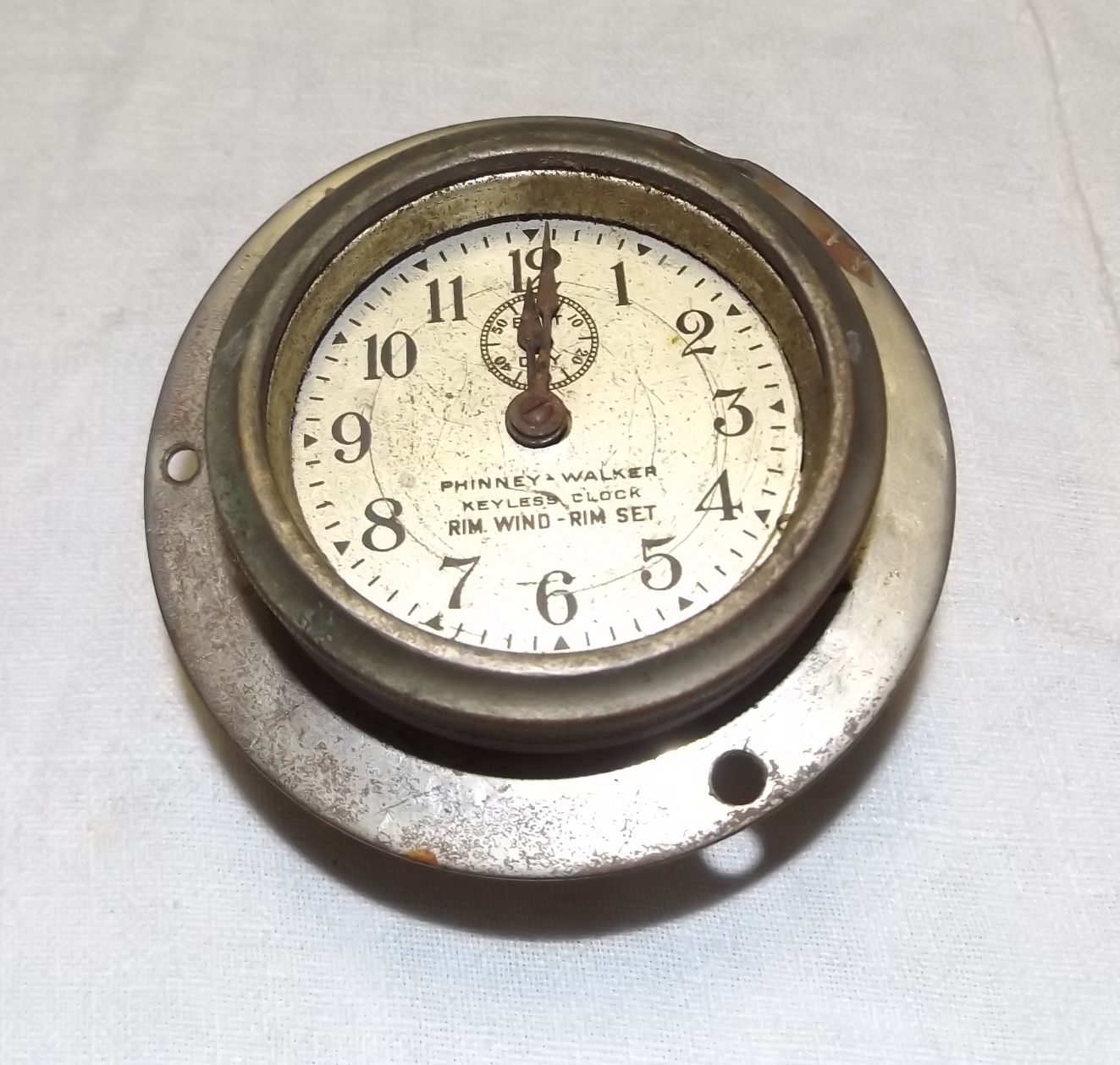 Antique Phinney Walker Ford Model T Dash Clock Rim Wind + Set PARTS ...