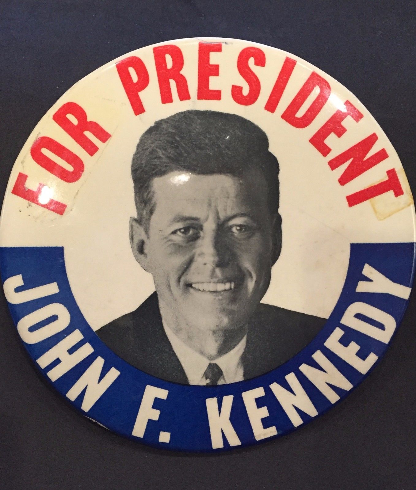 Vintage 1960 John F. Kennedy for President Campaign Button ~ 6 in wide ...
