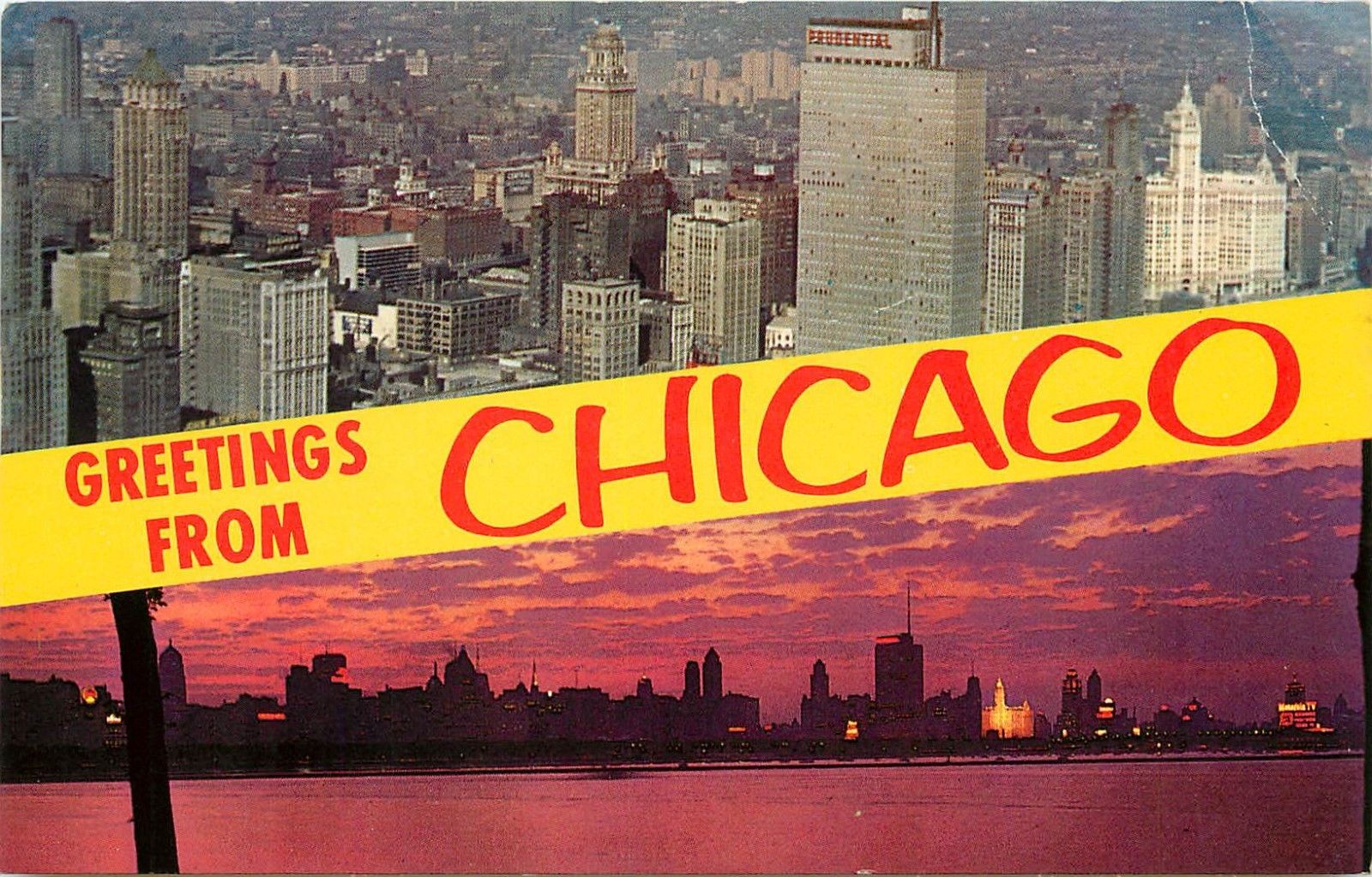 Chicago, Illinois, IL, Greetings, Skyline, 1963 Chrome Vintage Postcard ...