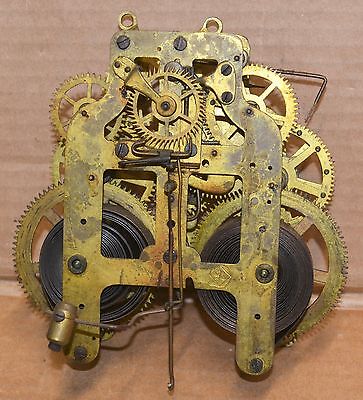 Antique 8 Day Time Strike Seth Thomas Adamantine "HIP" Clock Movement 3 ...