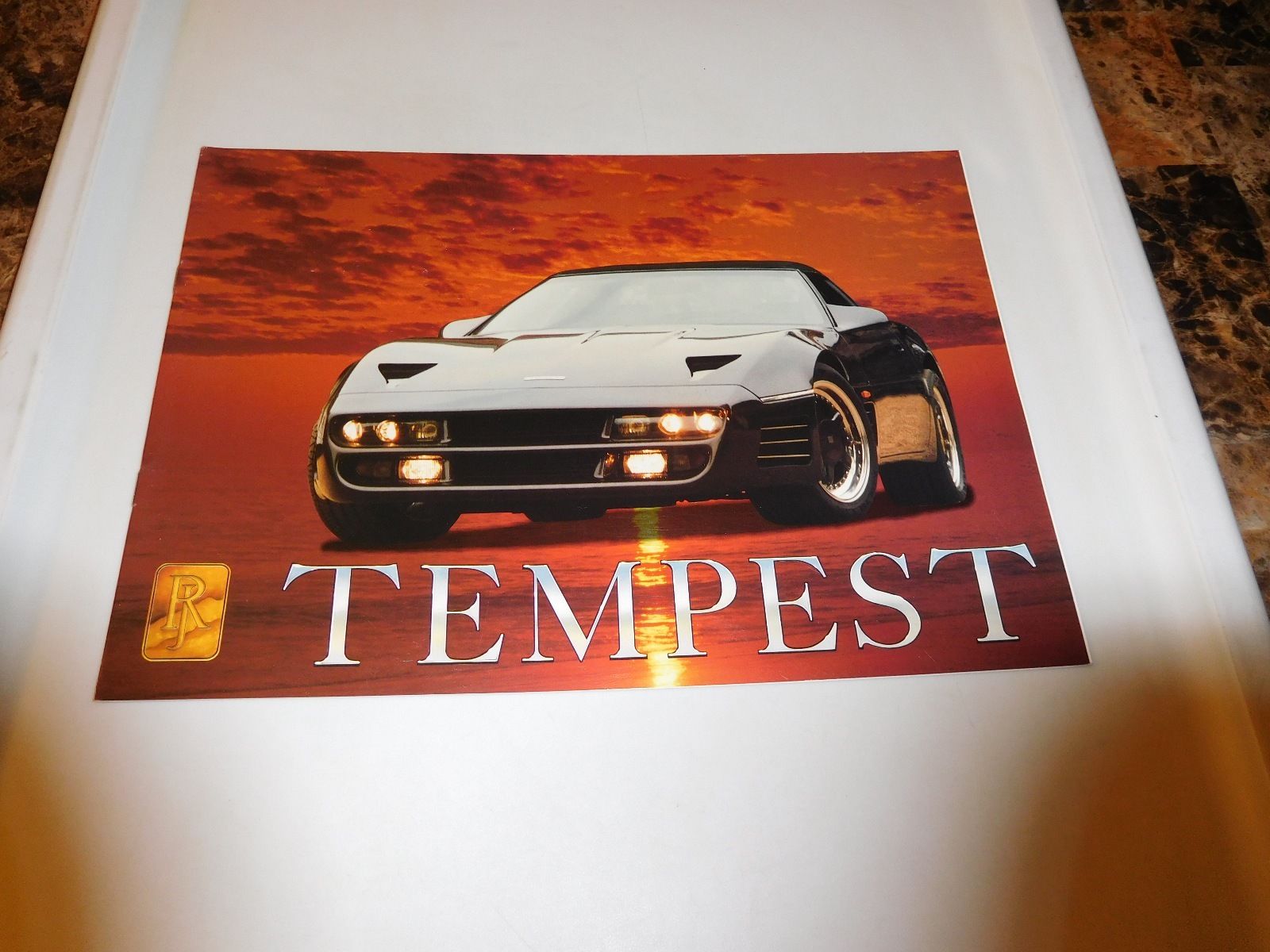TEMPEST Corvette SuperCar by Robert Jankel Design RARE Brochure - 1991 ...