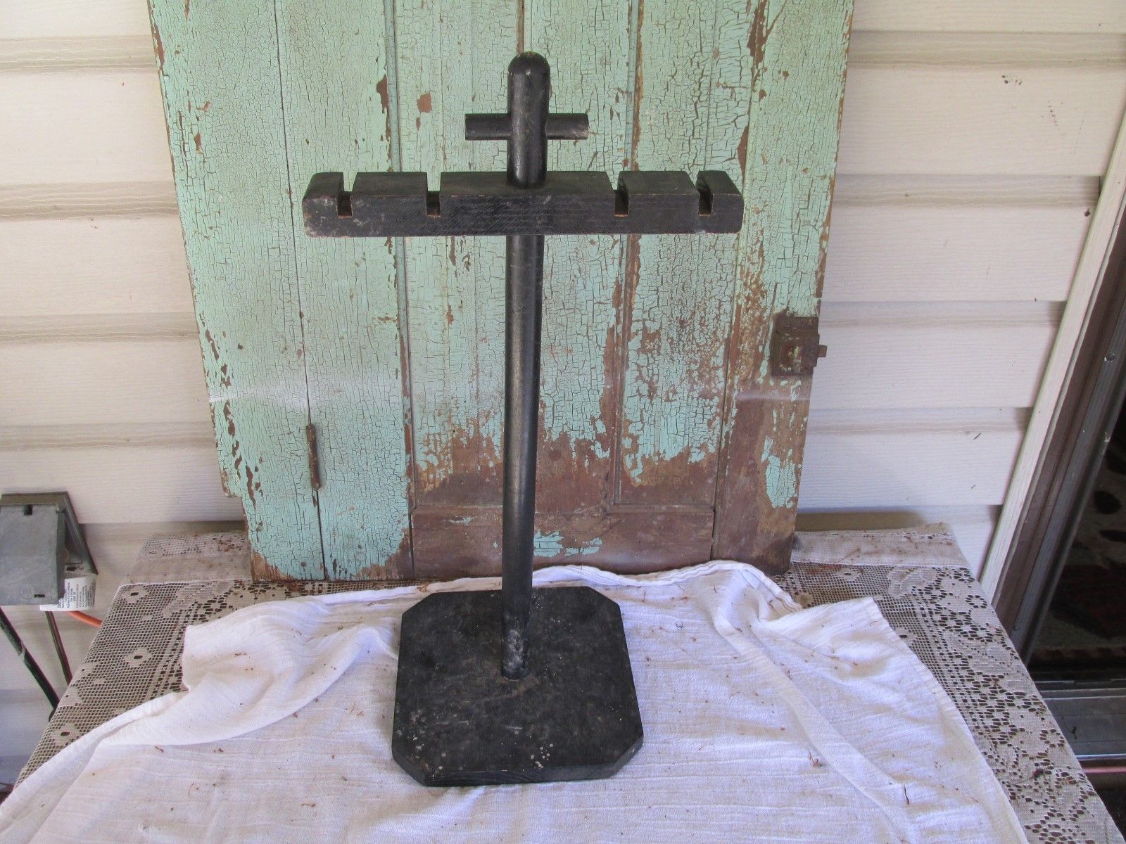 ANTIQUE PRIMITIVE WOODEN GENERAL STORE DISPLAY STAND -- Antique Price ...