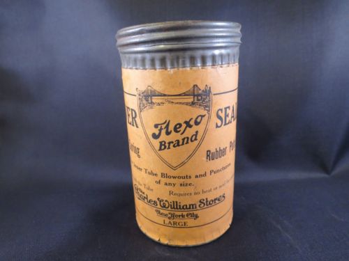 Circa 1920's Flexo Brand Ever Seal Rubber Patch Tin with Label ...